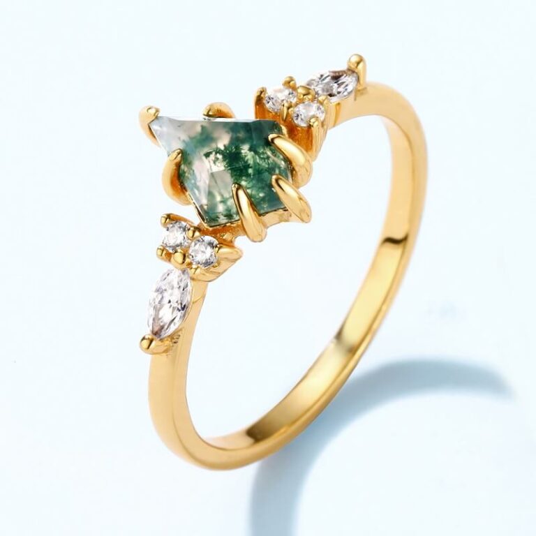 Moss 10k Gold Plated 925 Sterling Silver Bridal Sets